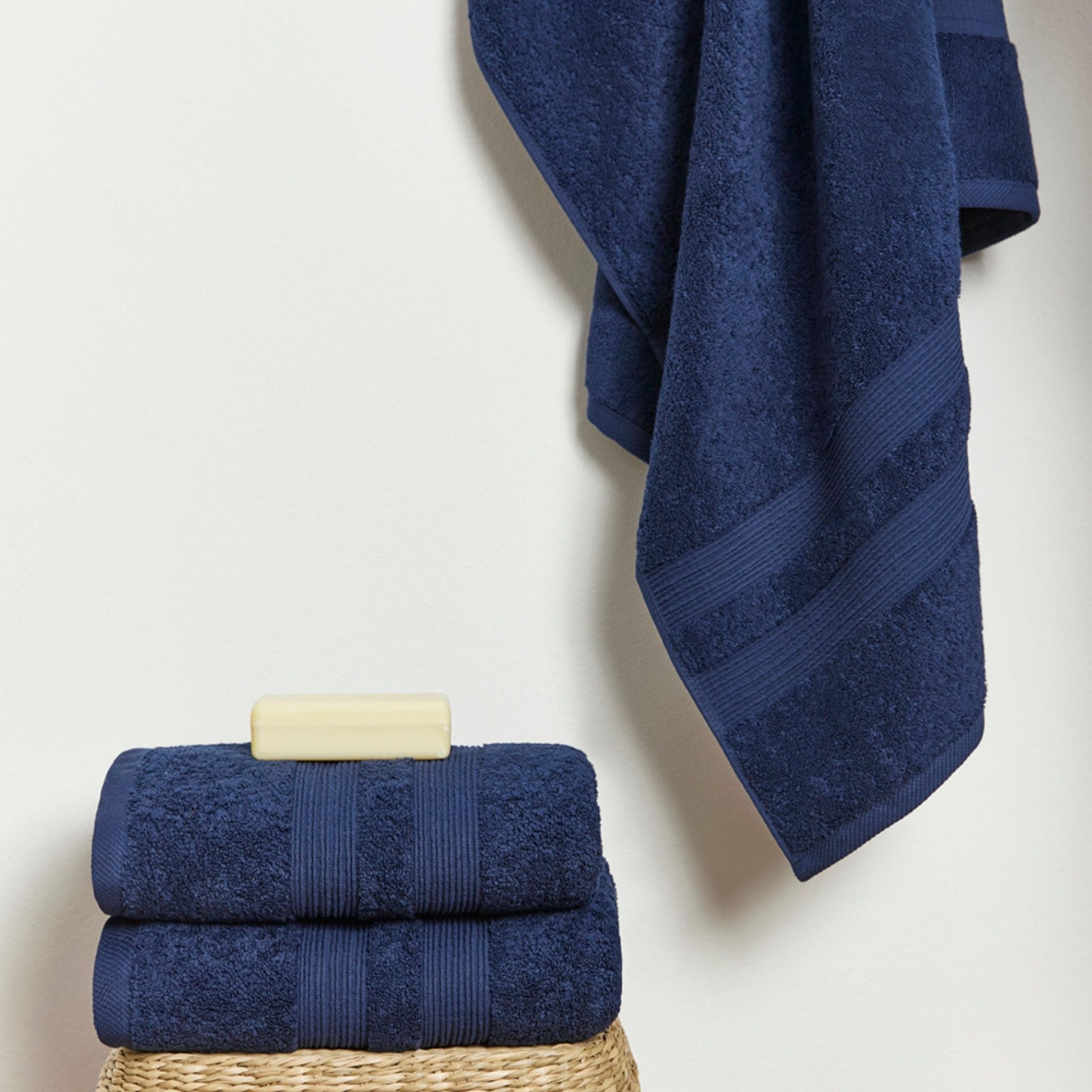 Luxury cobalt blue bath towels | Torres Novas | Elegance – Torres Novas UK